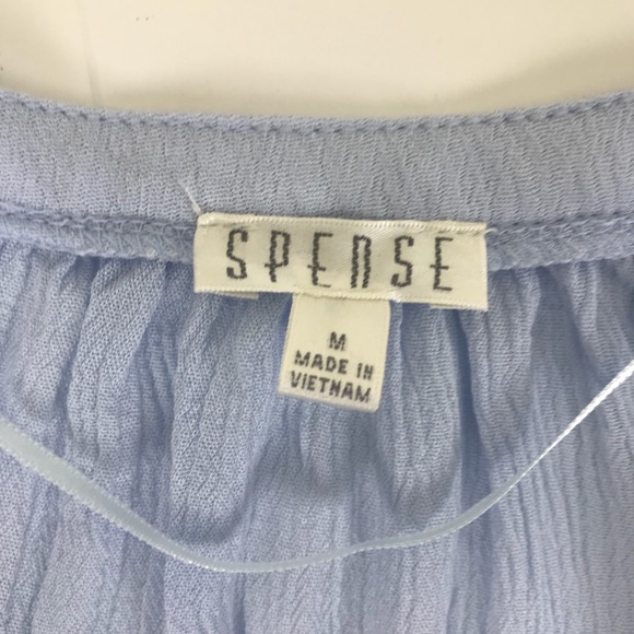 Spense | Tops | Spense Women Crochettrim Bell Sleeve Blouse Blue | Poshmark